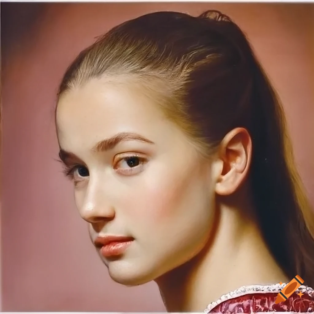Captivating Portrait Of A Young Female Model On Craiyon