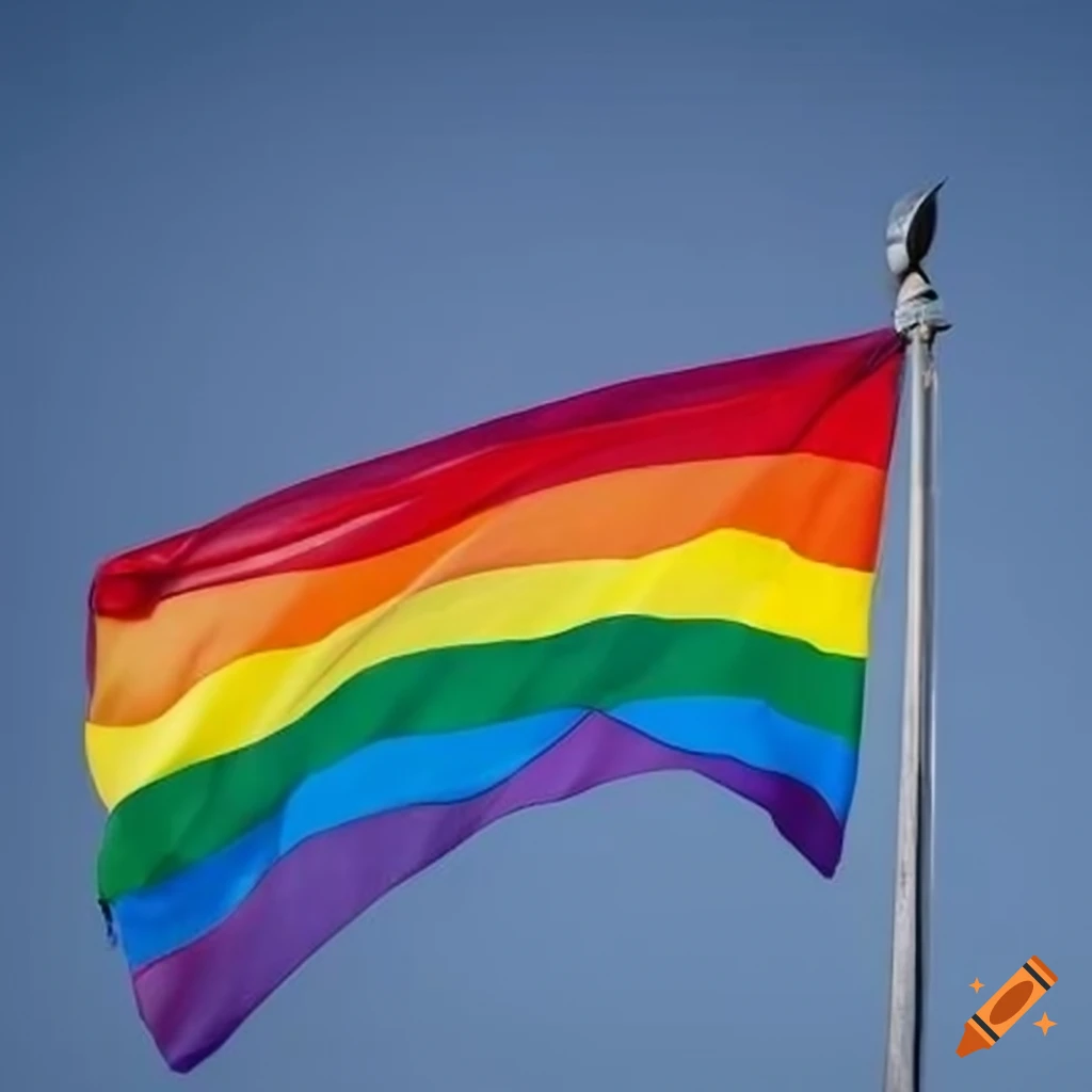 Lgbtq Flag With A Person lgbtq-flag-with-a-person