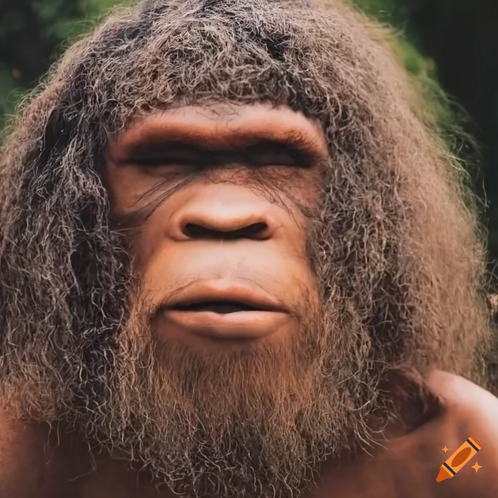 Caveman enjoying music on a vinyl record player on Craiyon