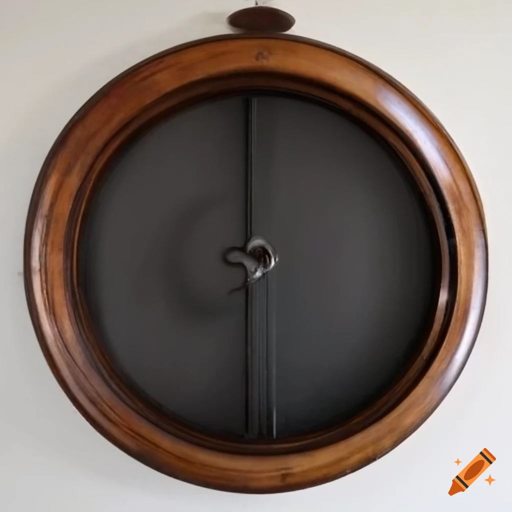 Pendulum door with round window from the 1920s on Craiyon