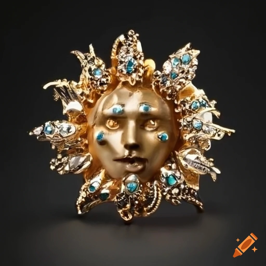 Helios brooch on Craiyon