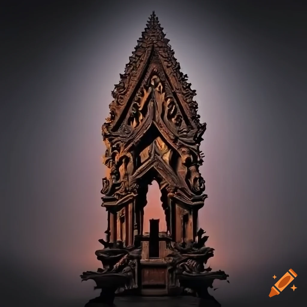 Detailed architectural carving in hd on Craiyon