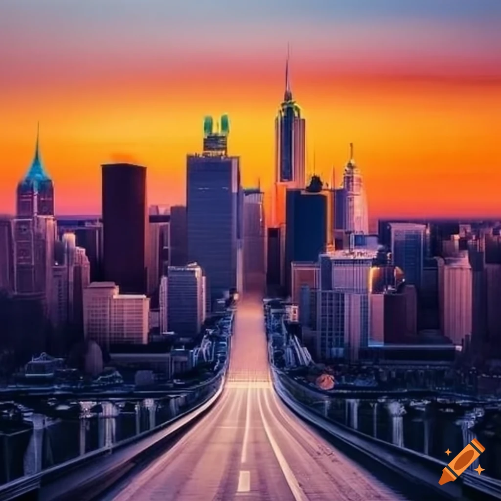 Diverse scenes of cities across the USA on Craiyon