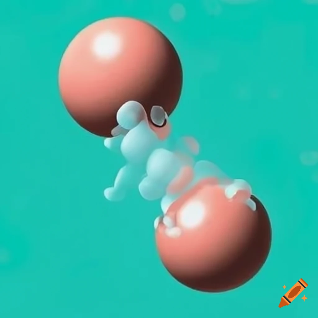 Illustration of a ligand molecule on Craiyon