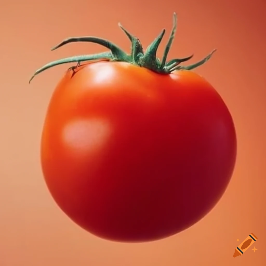 Ripe red tomato on Craiyon