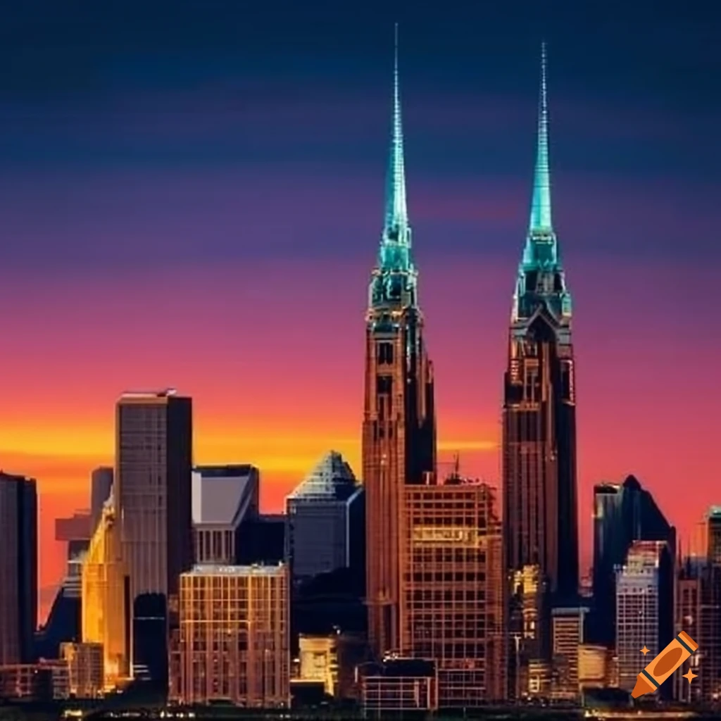 Diverse scenes of cities across the usa on Craiyon