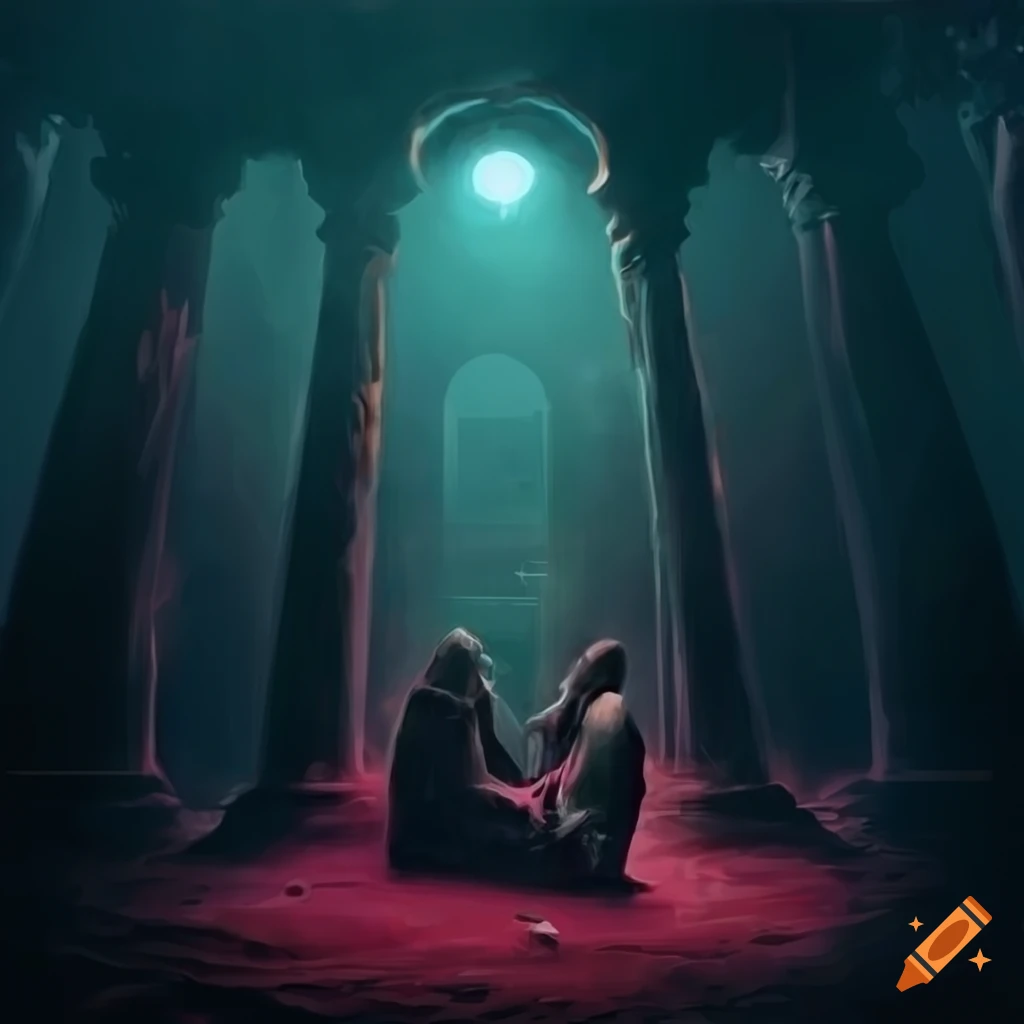 Electric atmosphere of a rock concert on an icy stage with winter ...