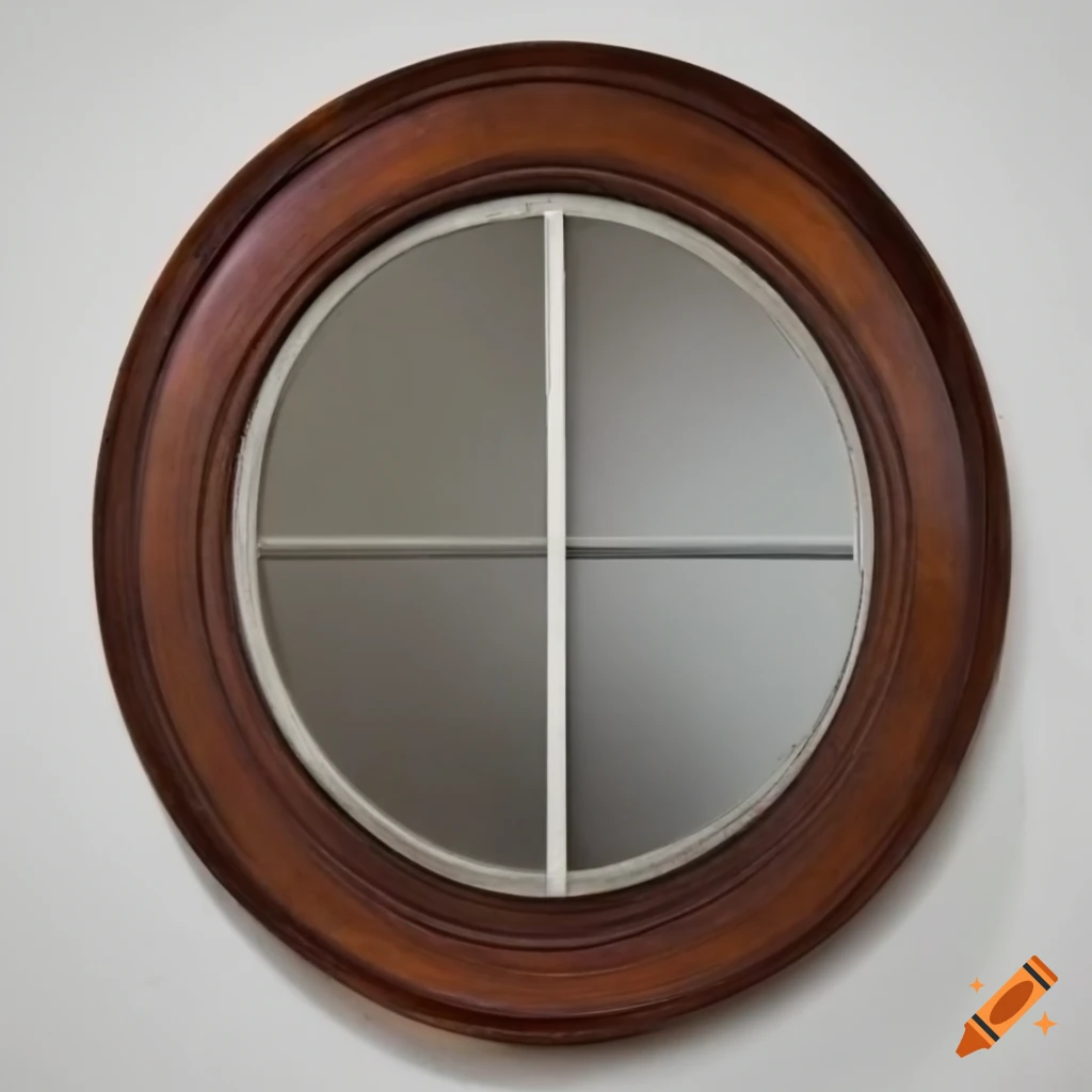 Pendulum door with round window from the 1920s on Craiyon