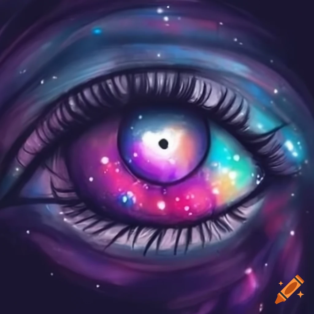 Close-up of a galaxy eye