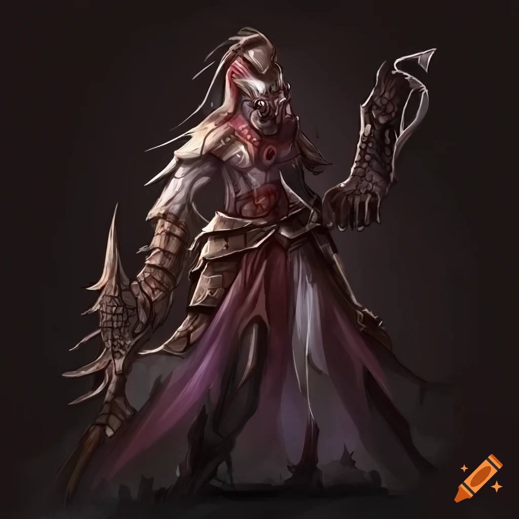 Shisato, Whispering Hunter from Magic the Gathering on Craiyon