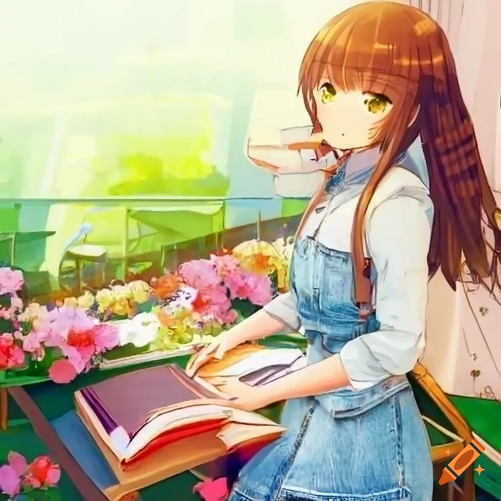 Anime Girls Studying Together At A Flower filled Terrace On Craiyon anime-girls-studying-together-at-a-flower-filled-terrace-on-craiyon