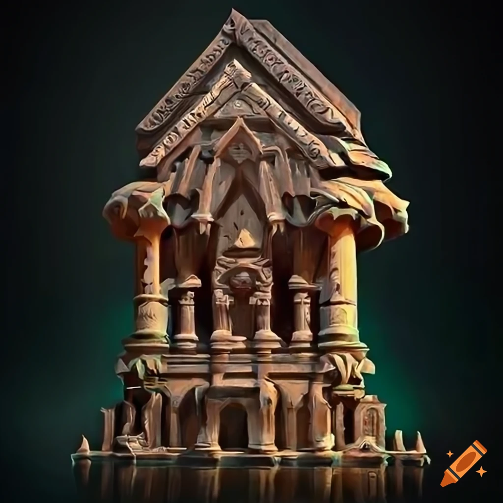 Detailed carving inspired by the zelda game on Craiyon