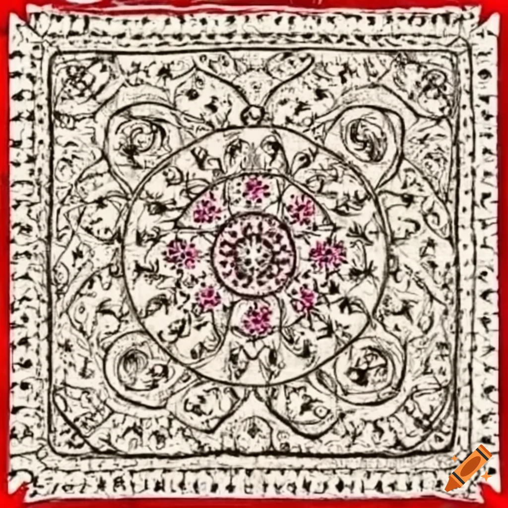 Indian art with intricate textures and patterns on Craiyon