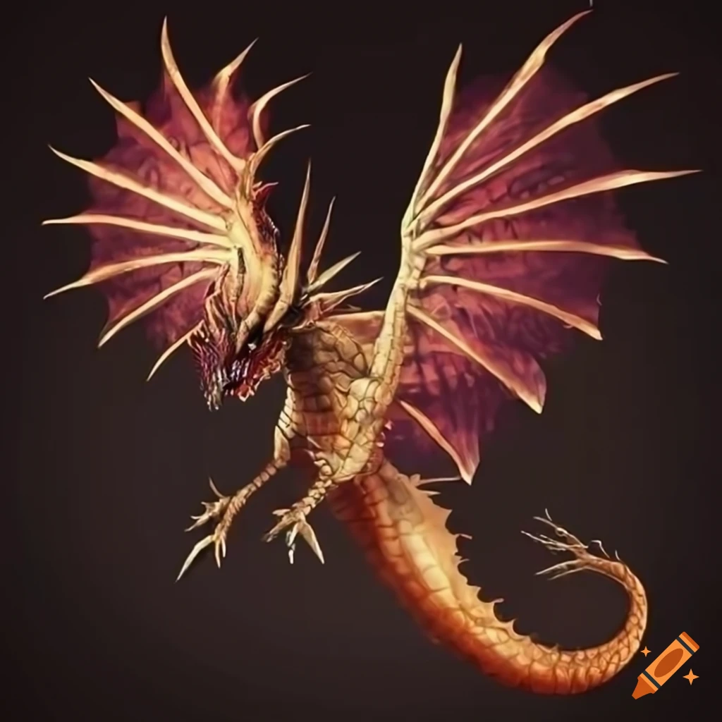 Ancient spider dragon on Craiyon