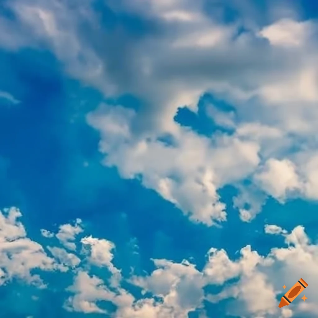 Blue sky covered by clouds