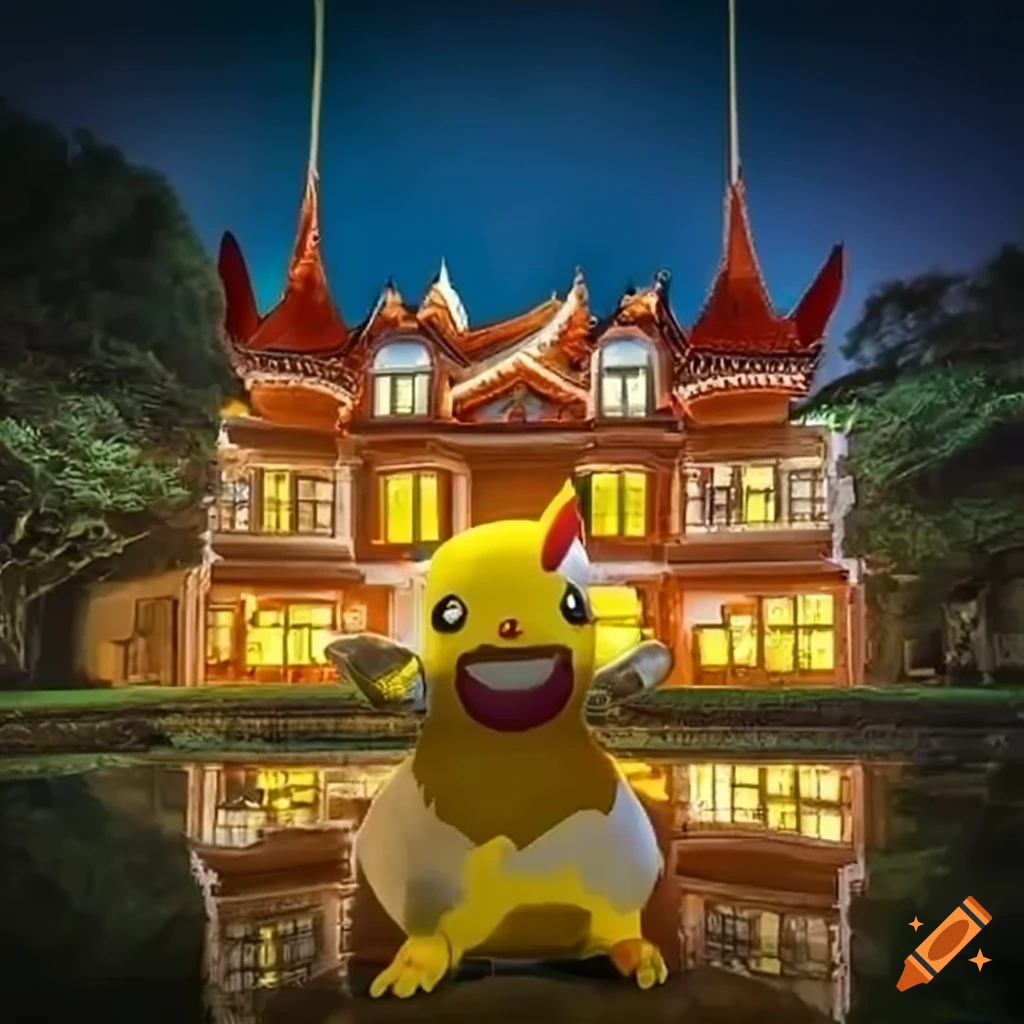 Pikachu mansion in pokemon go on Craiyon