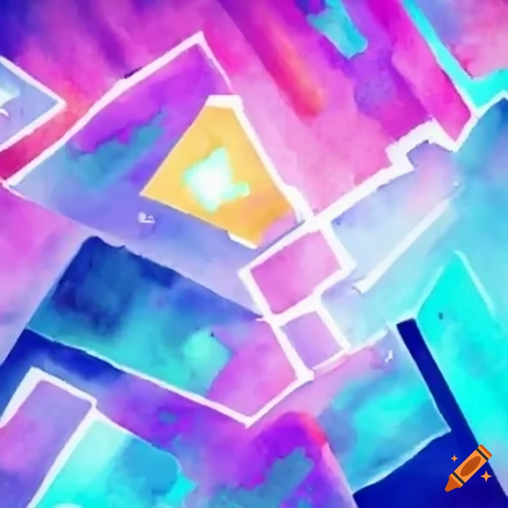 Geometry dash level layout on Craiyon