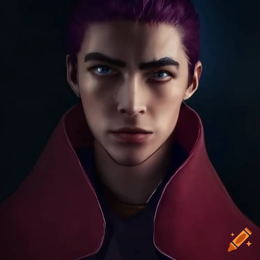 Hyper realistic portrait of a charismatic fire emblem villain on Craiyon