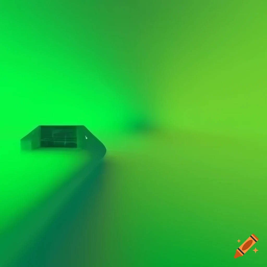 Green pixelated body art