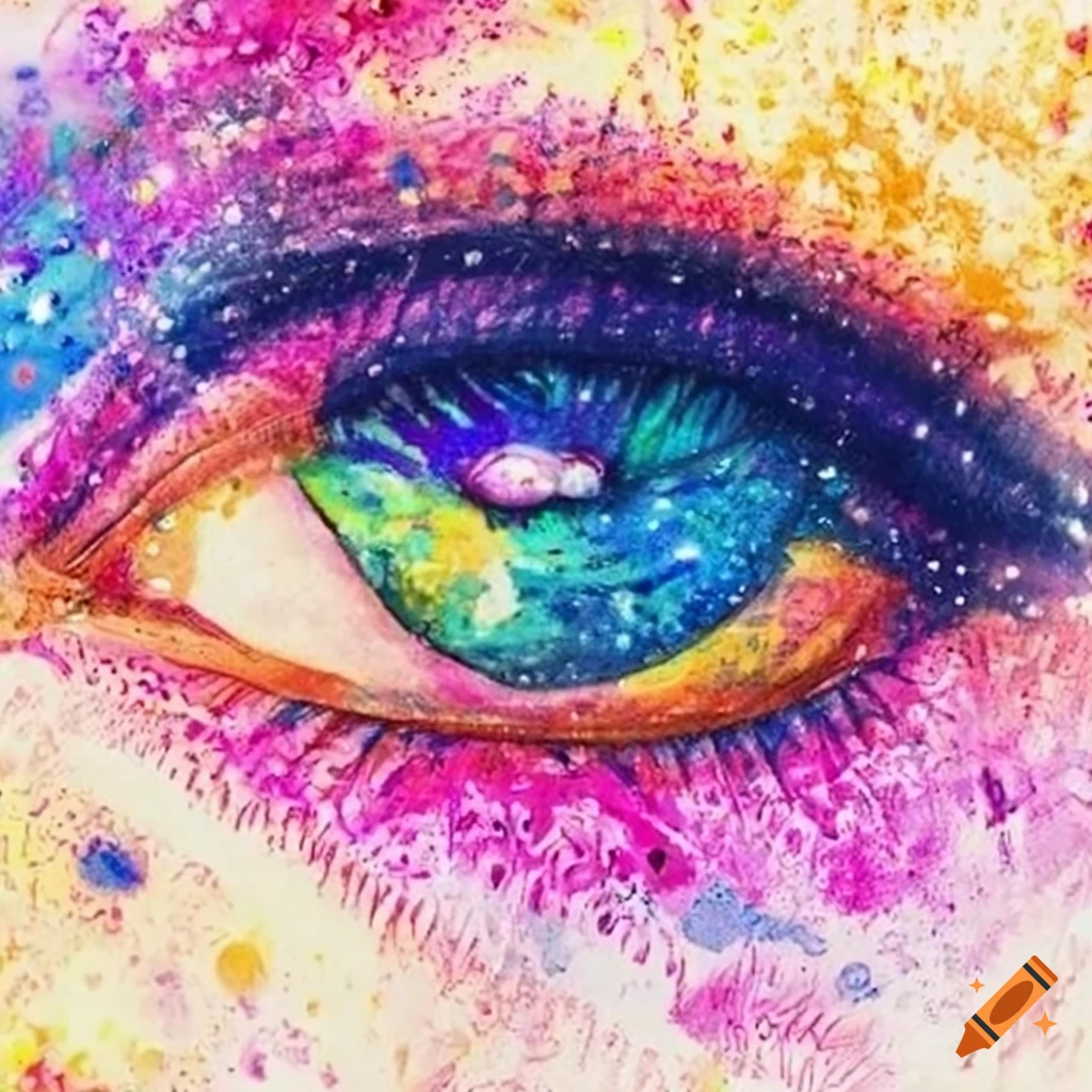 Close-up of a galaxy eye