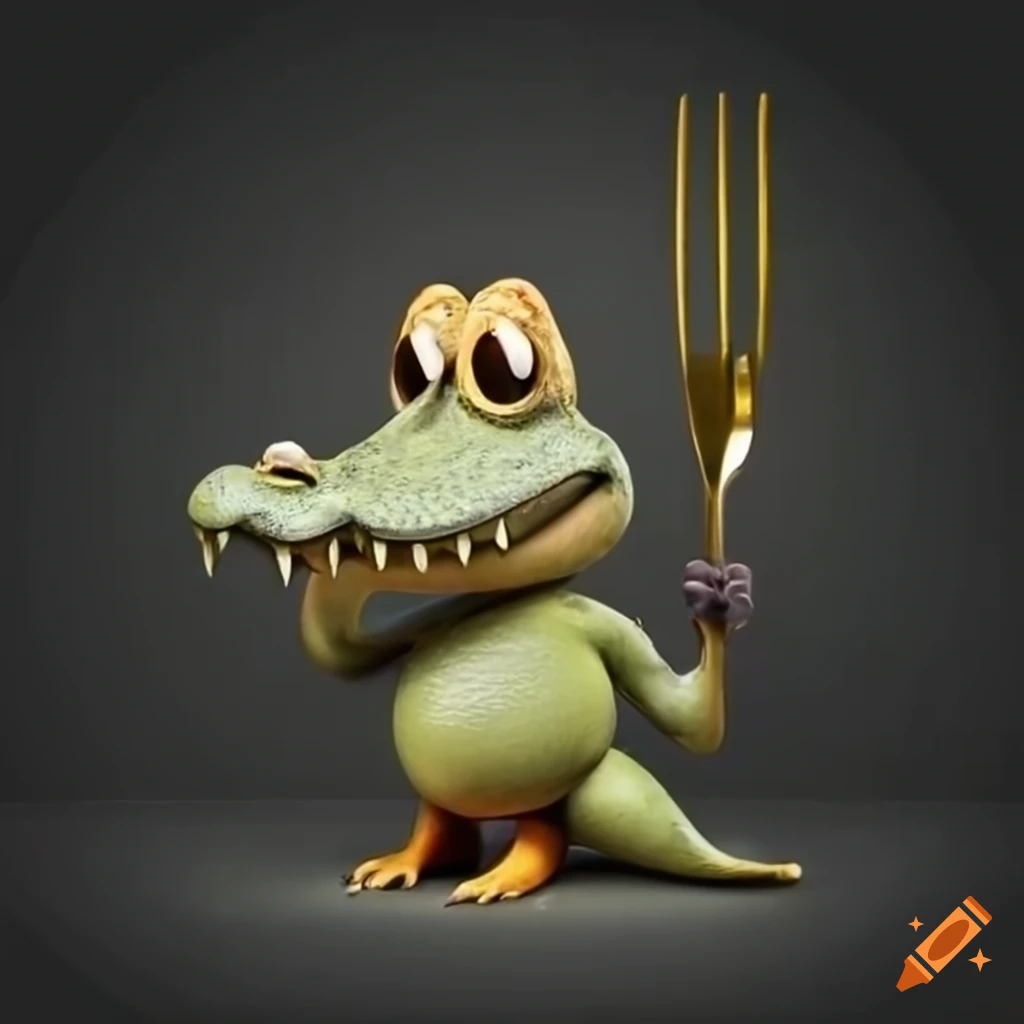 Realistic crocodile holding a mobile phone on Craiyon