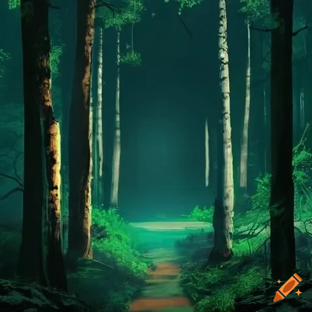 Poster for forest tour advertisement on Craiyon