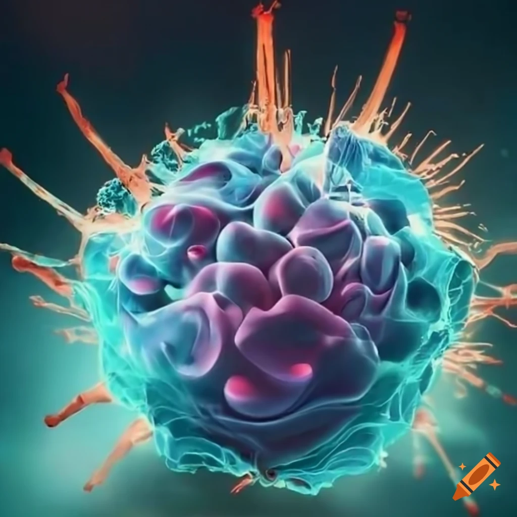 Abstract representation of a particle on Craiyon