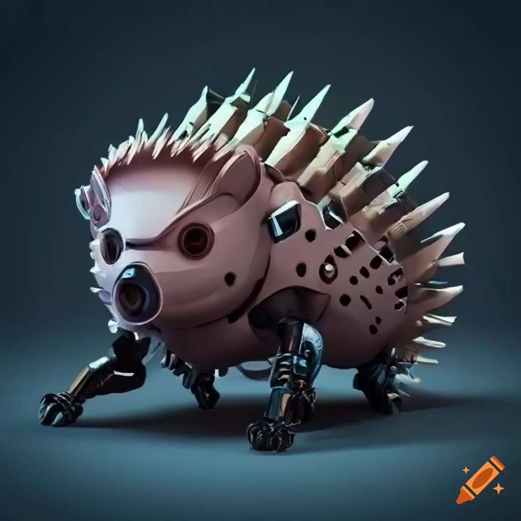 Sci-fi robotic hedgehog