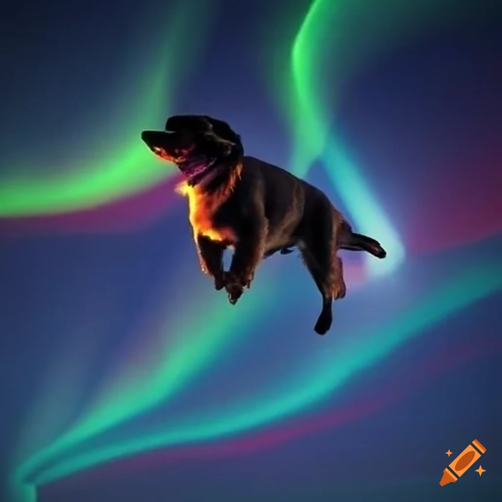 Kelpie dog near the eiffel tower on Craiyon