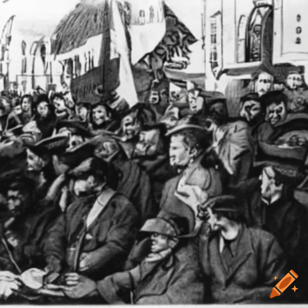 Image depicting the socialist revolution in farms, factories, and ...