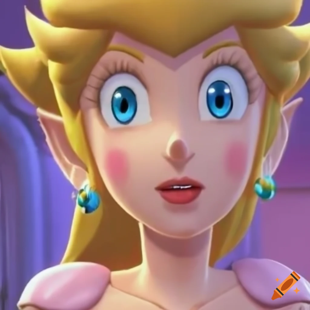 Link in princess peach's dressing room on Craiyon