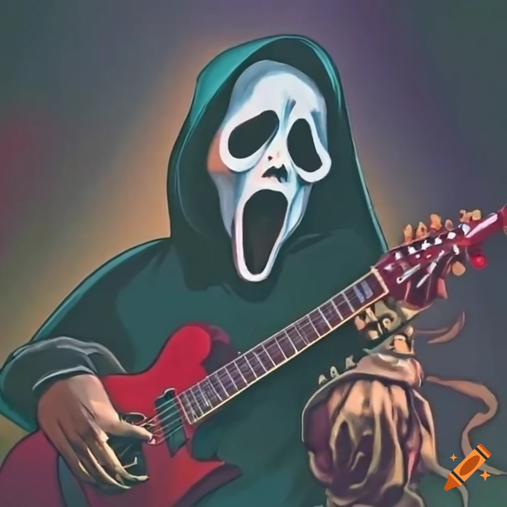 Ghostface playing guitar