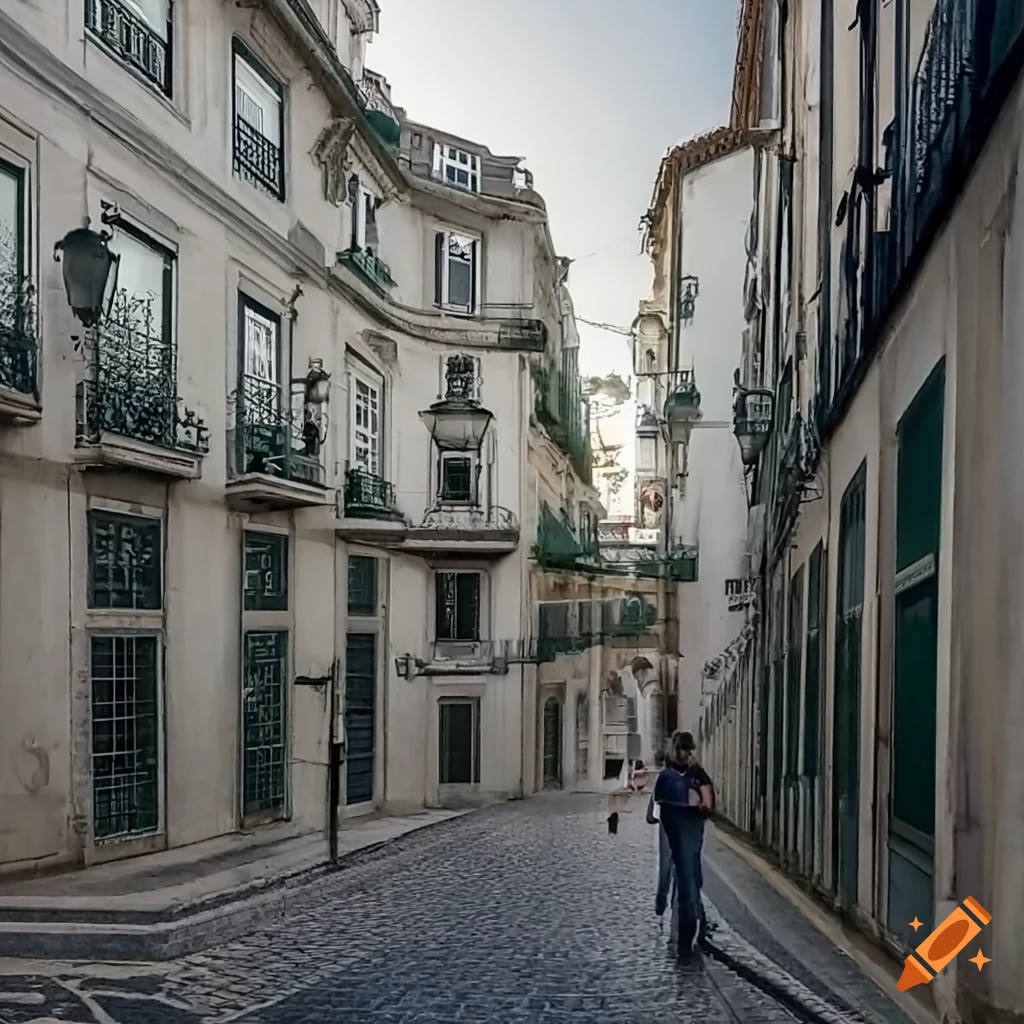 Street view of lisbon on Craiyon
