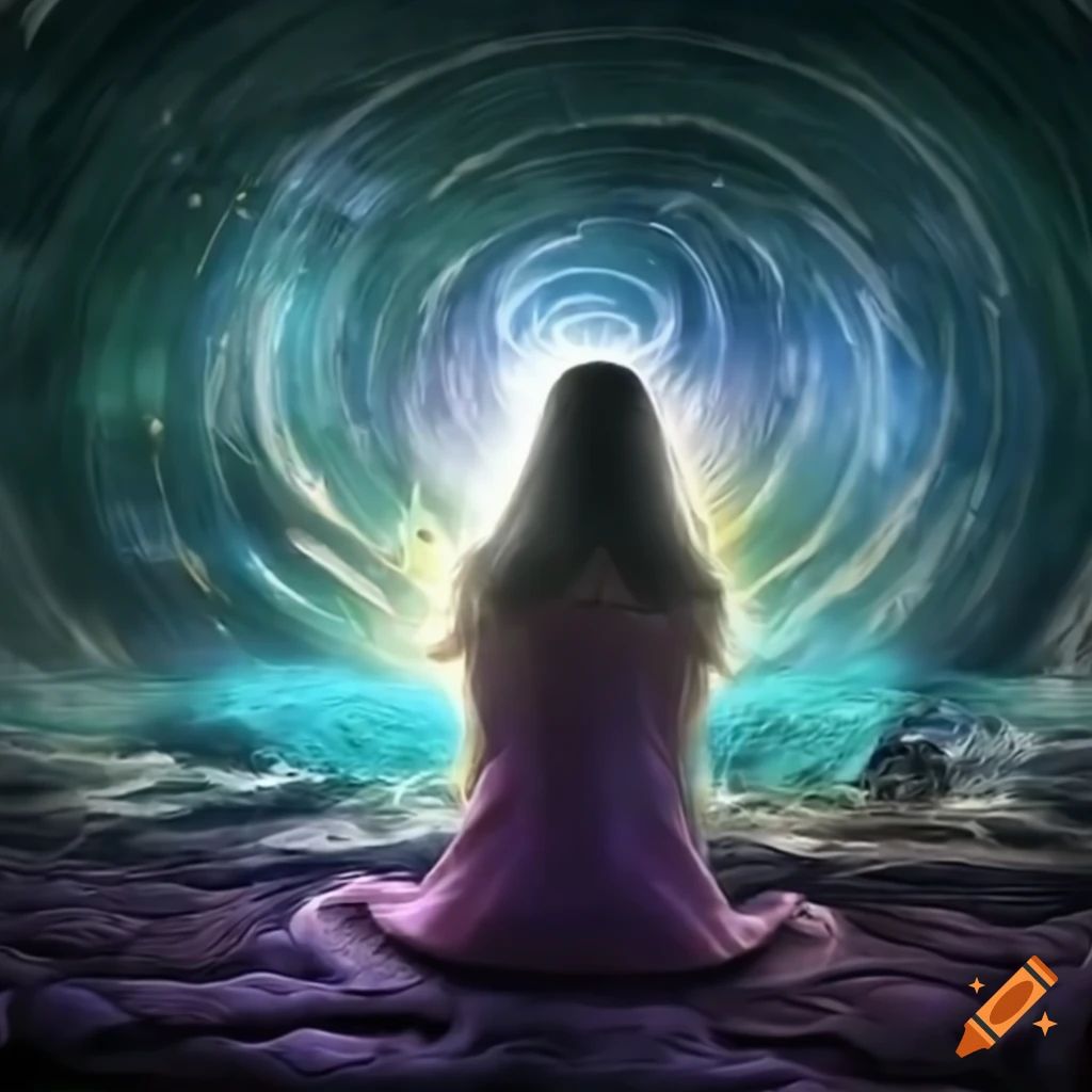 Image representing the happiness of the soul on Craiyon