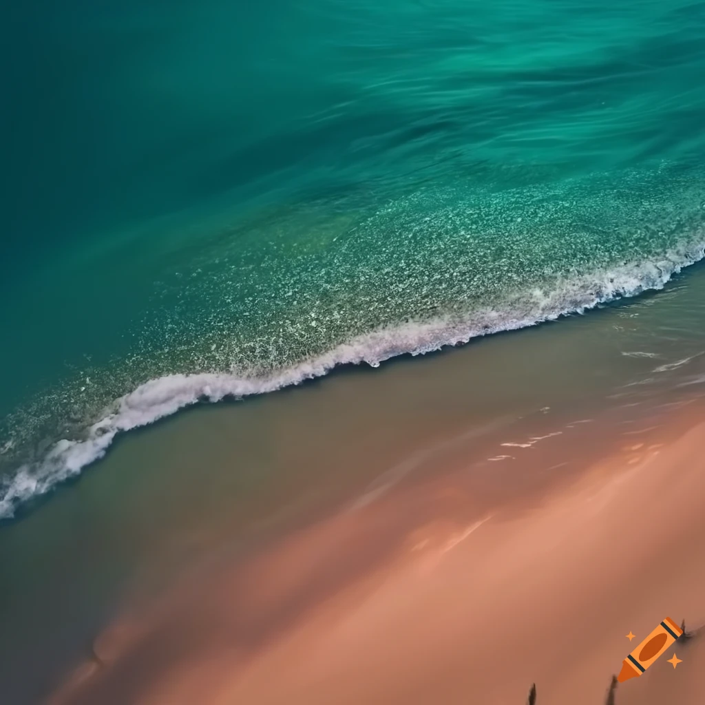Serene beach with crystal blue water and white sand on Craiyon