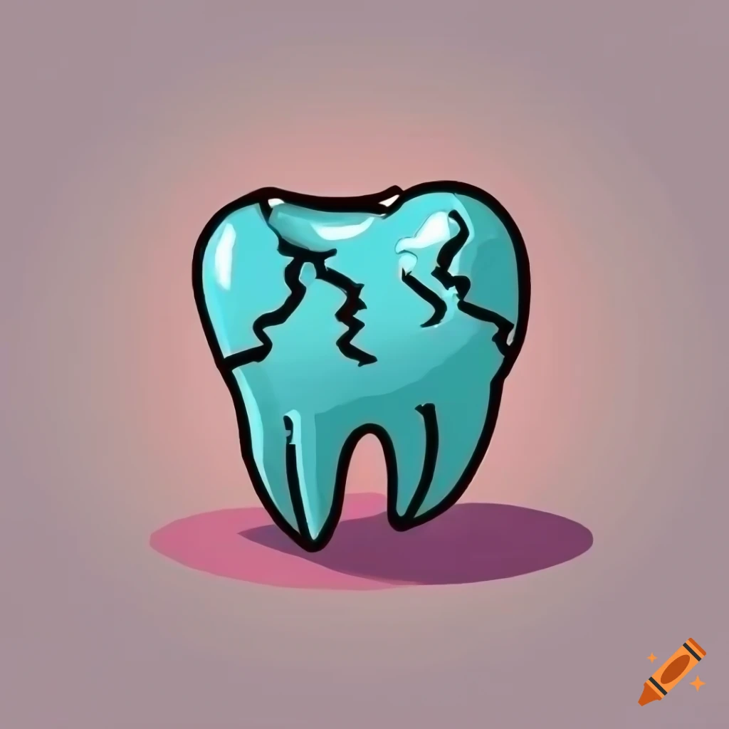 Icon of a broken tooth item on Craiyon