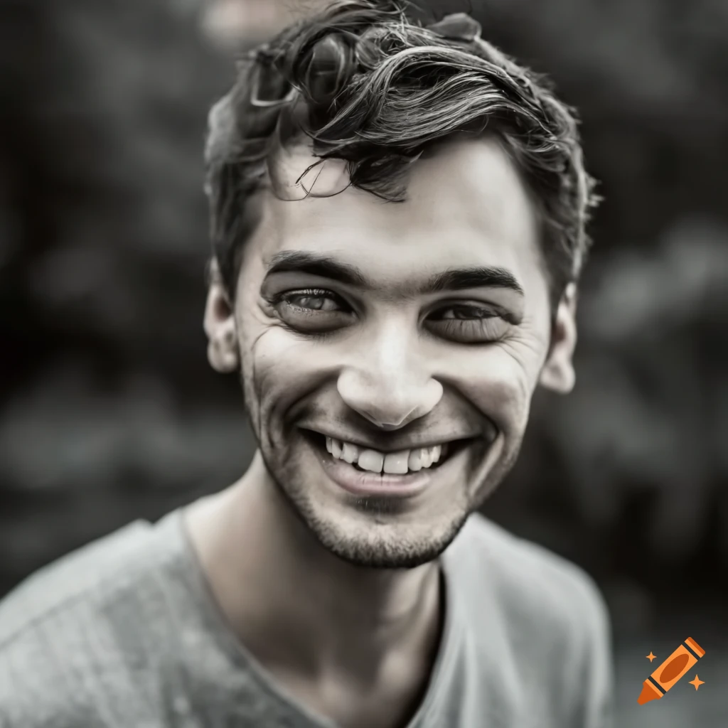 Smiling man on Craiyon