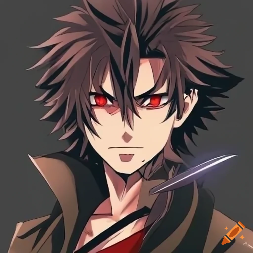 Anime character with a powerful sword