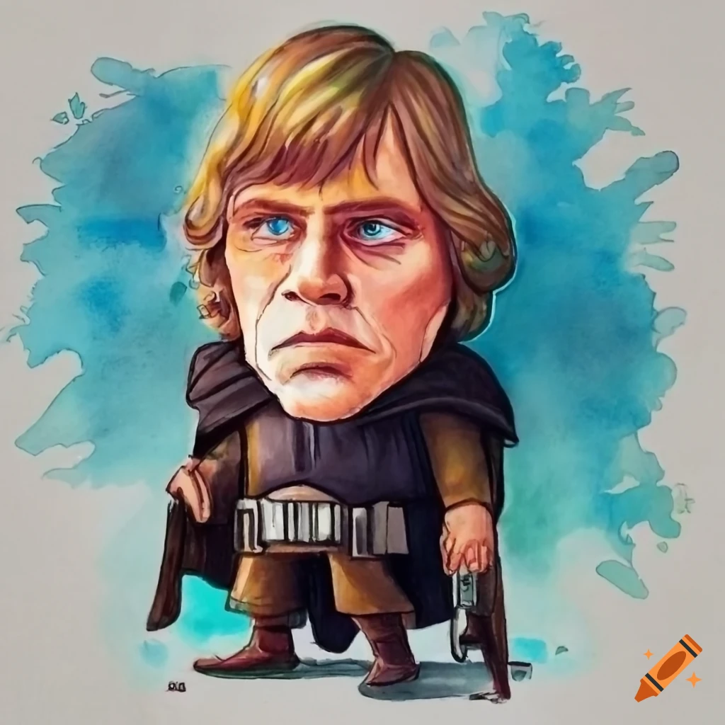 Luke Skywalker Cartoon Drawing