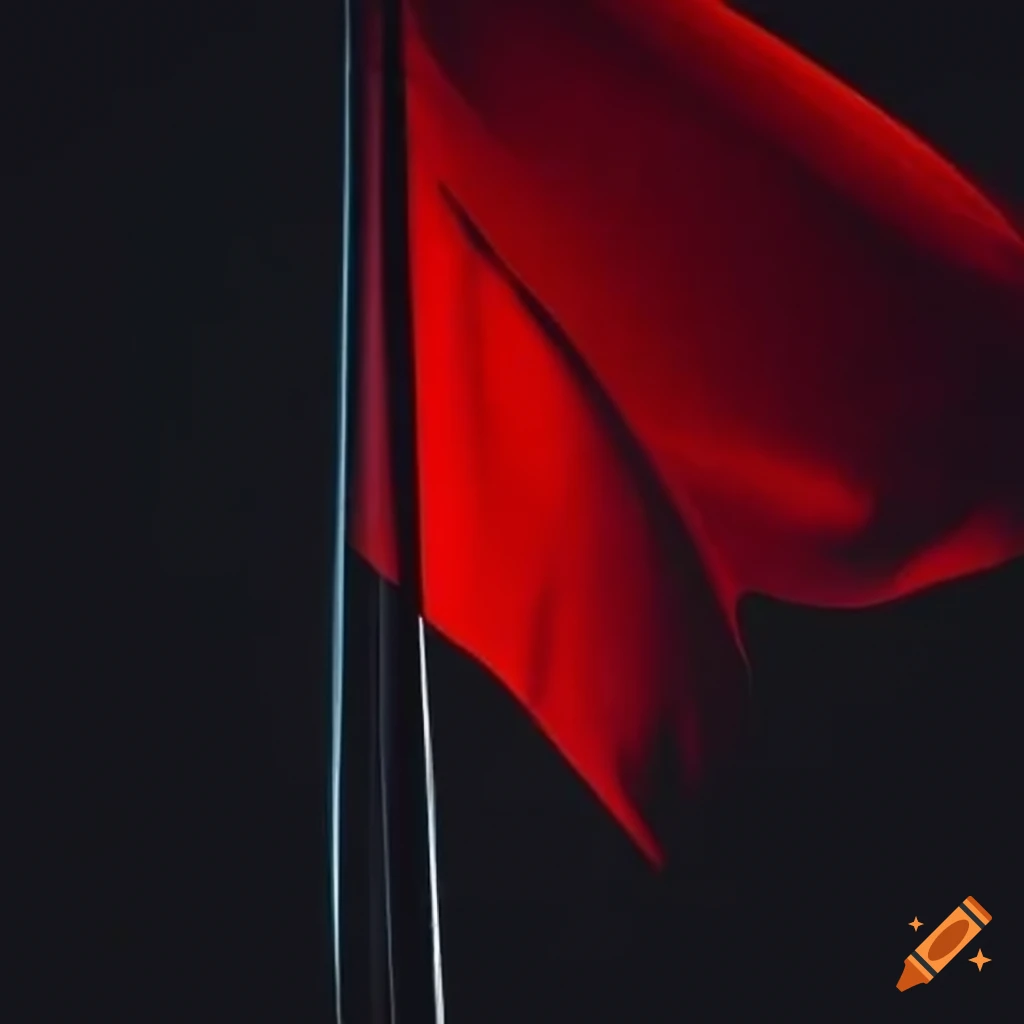 Red flag symbolizing trading on Craiyon
