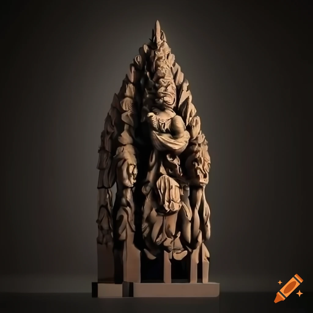 Architectural stave carving in high definition