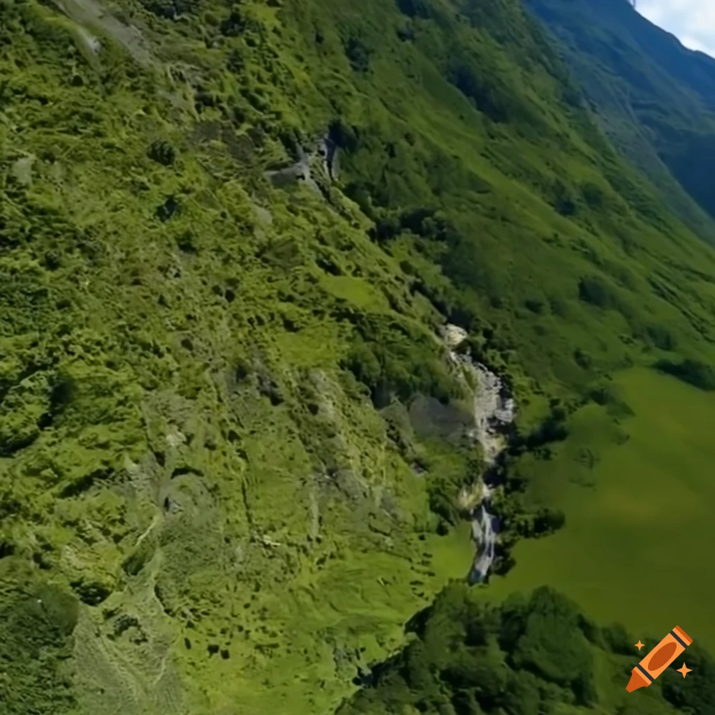 Aerial view of navigational waypoints on a map on Craiyon