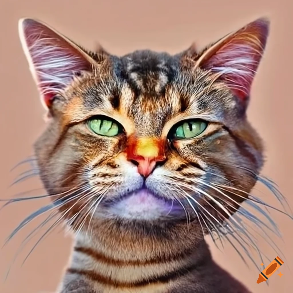 A cat giving a really look into the stars on Craiyon