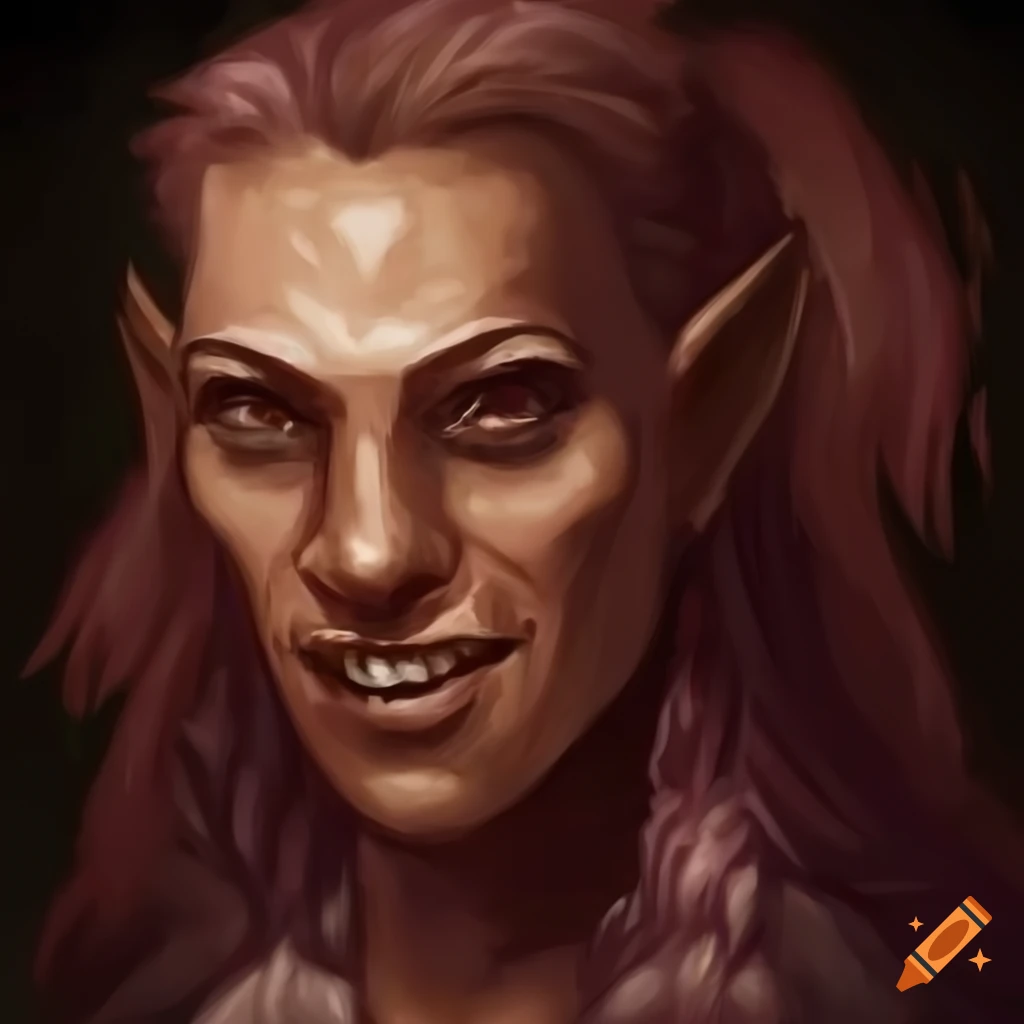 Smiling portrait of astarion in dungeons & dragons art style on Craiyon