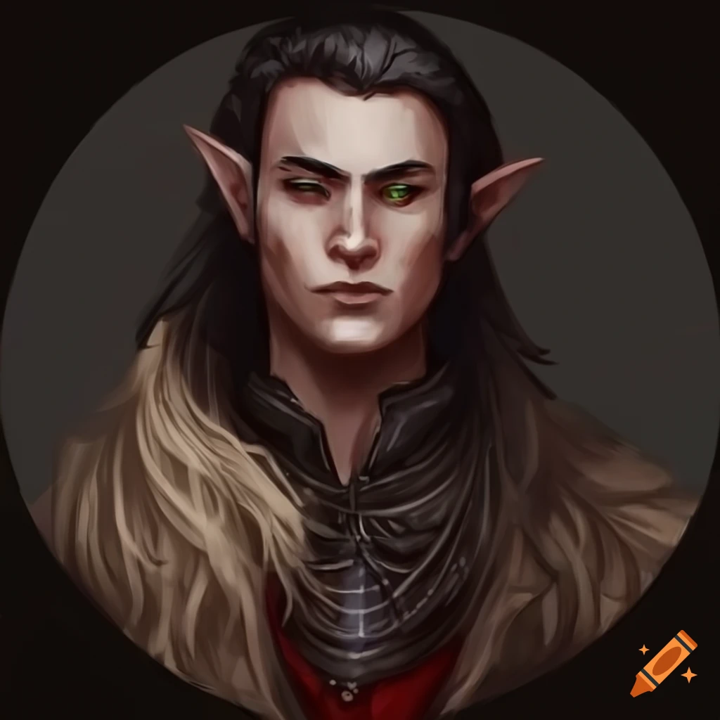 Image of a wise elven male wizard on Craiyon