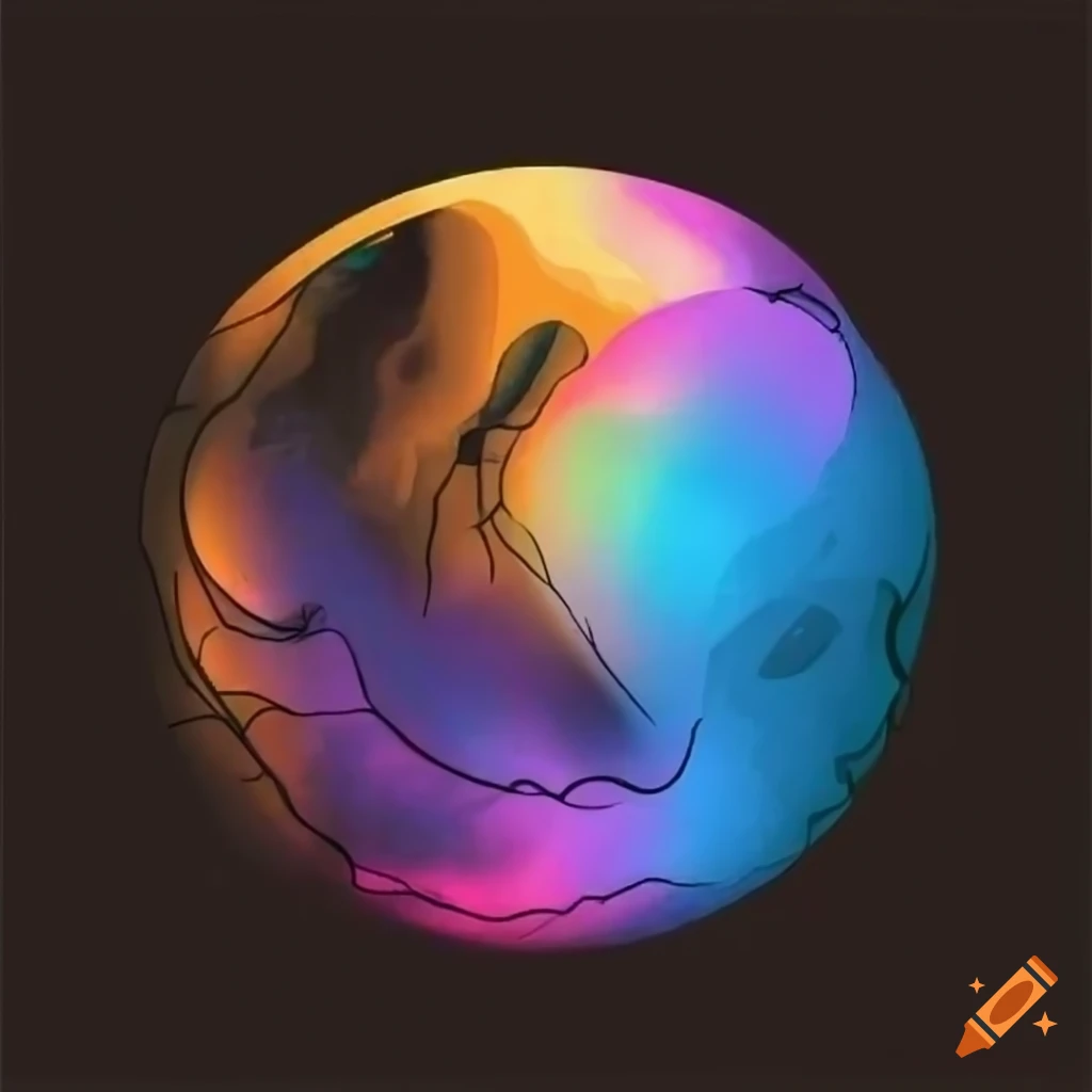 Minimalistic moon design with geometric shapes on Craiyon