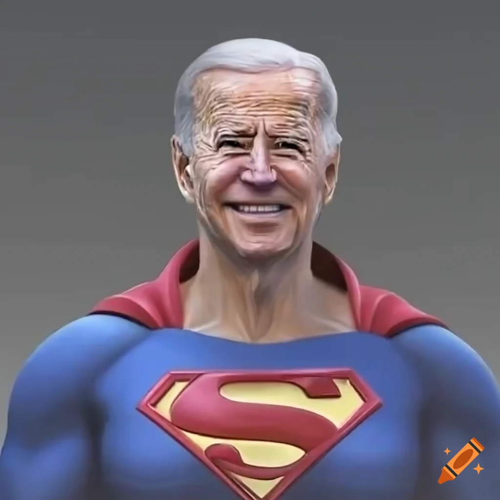 Joe biden as superman on Craiyon