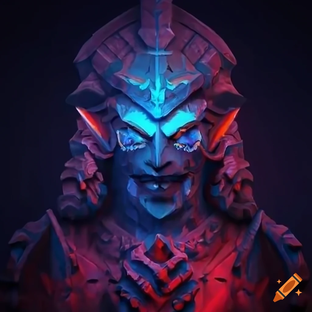 ‘architectural stave carving’-style, zelda boss game sculpture ...