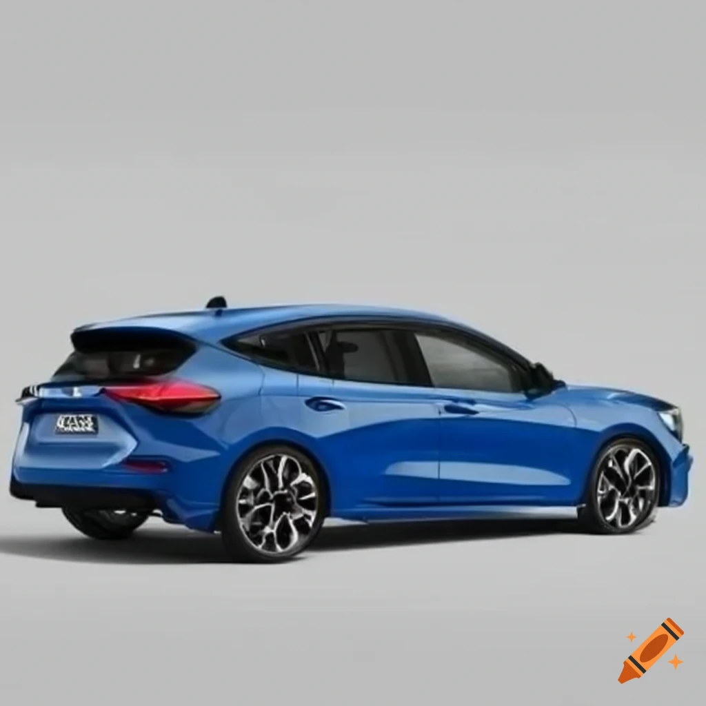 Rear view of a 2023 ford focus on Craiyon