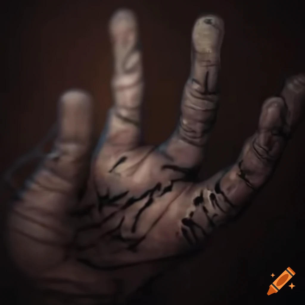 Image of a spooky undead hand reaching out